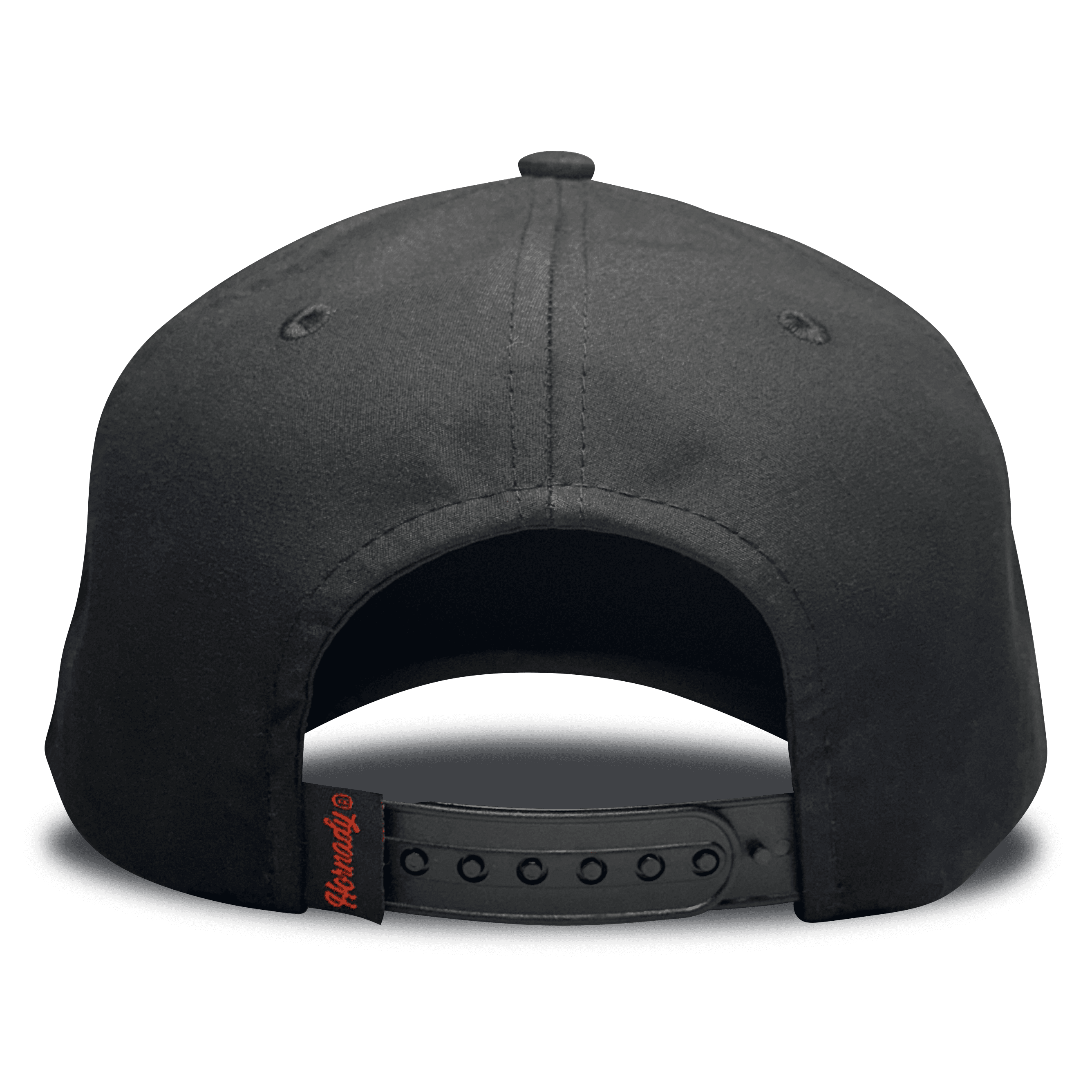 Hornady twill H logo cap in grey and red