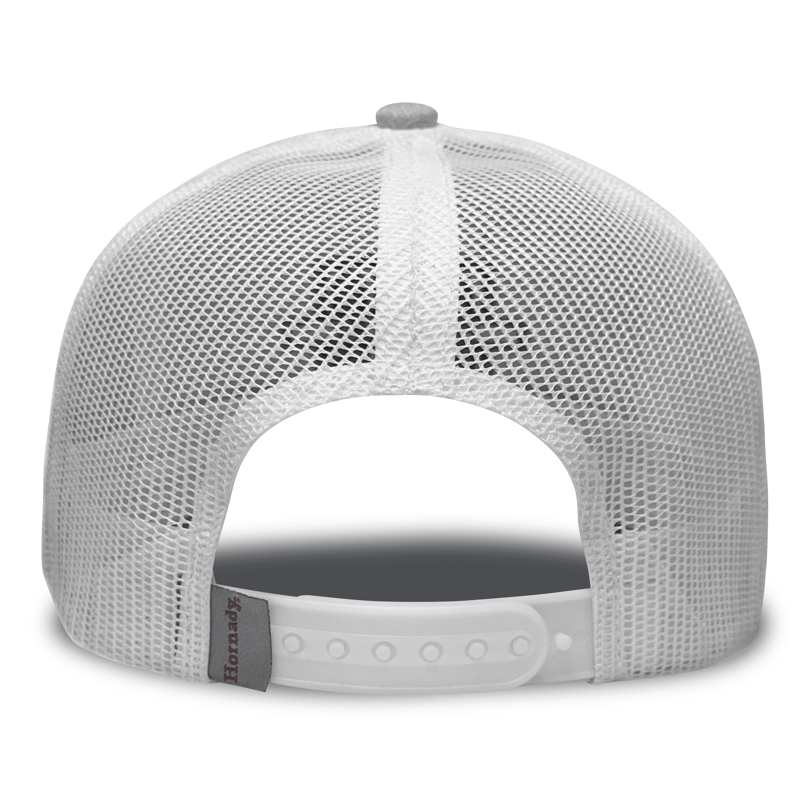 Hornady twill H logo cap in grey and red