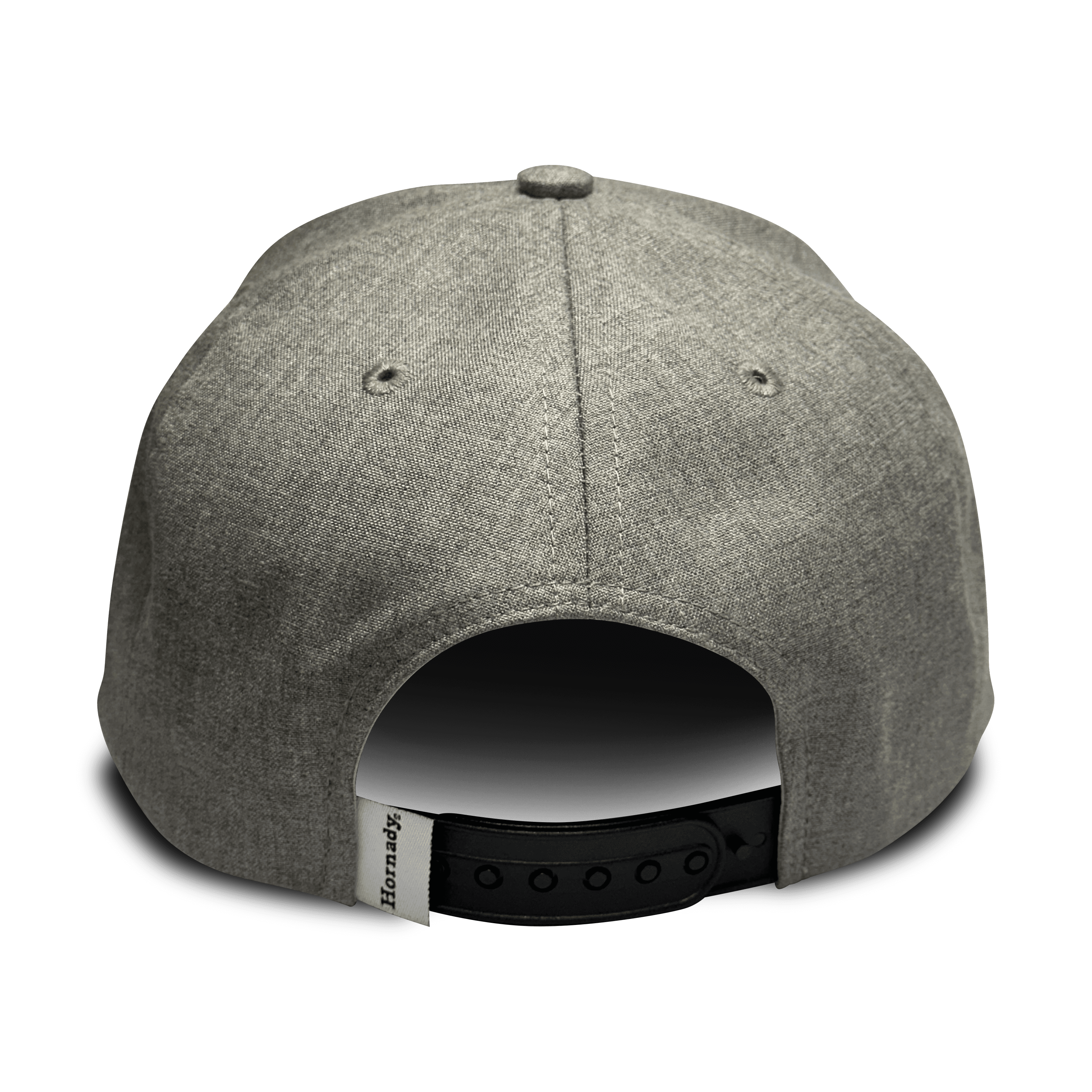 Hornady twill H logo cap in grey and red
